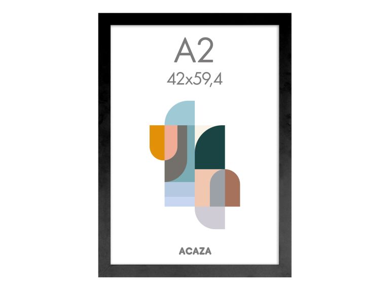 Fotokader A2 formaat - fotolijst in MDF hout - 42x59,40 cm - zwart ...